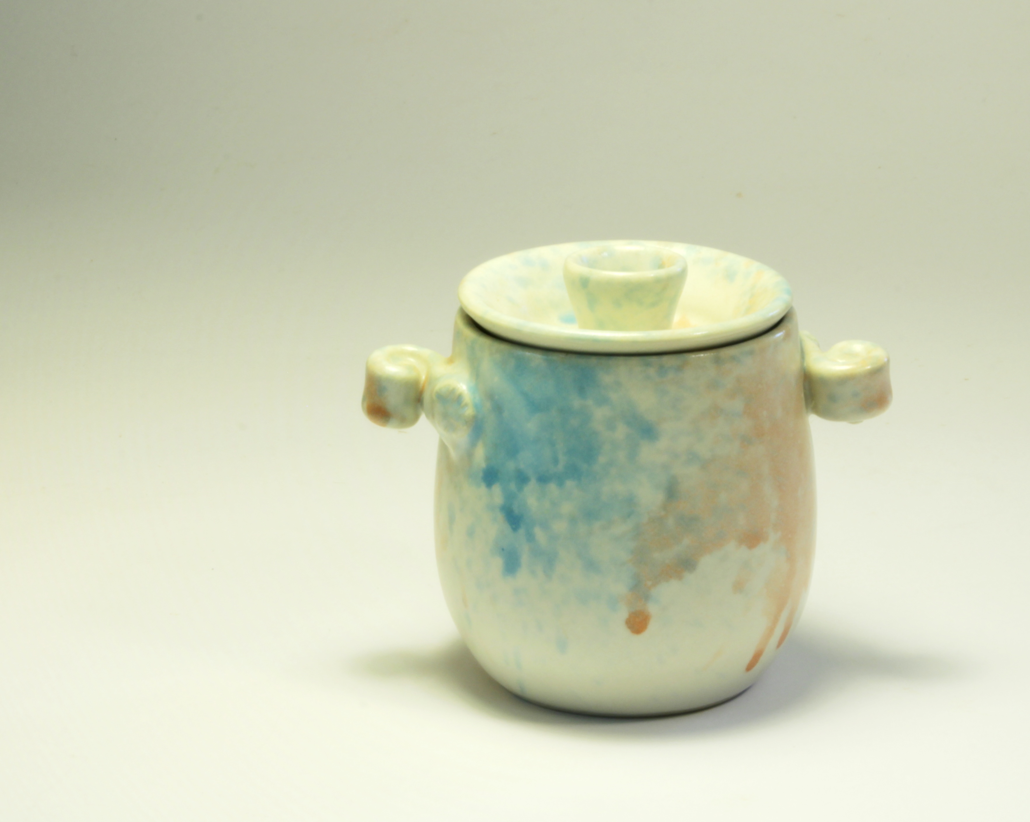 lidded vessel - pj pottery
