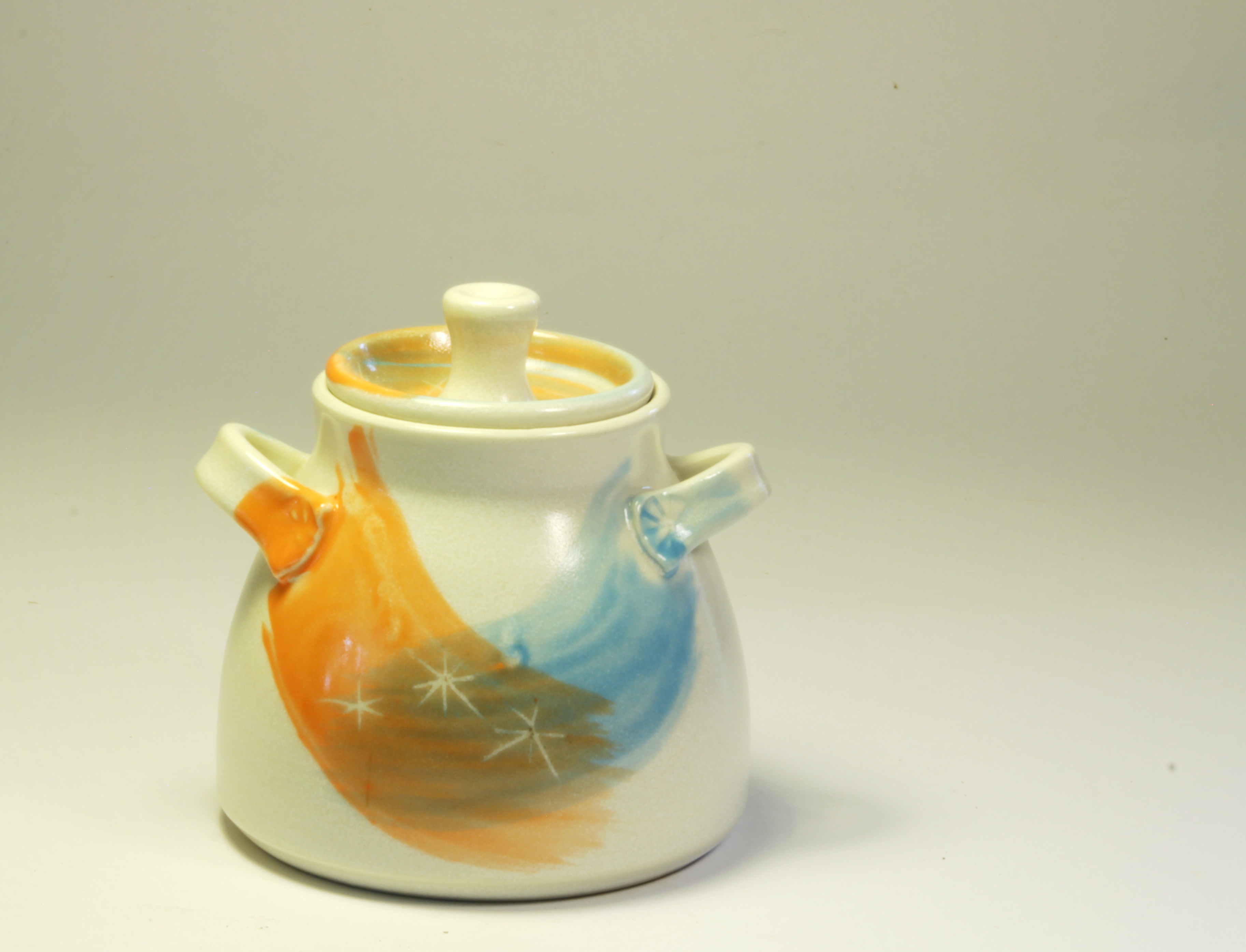 lidded vessel - pj pottery