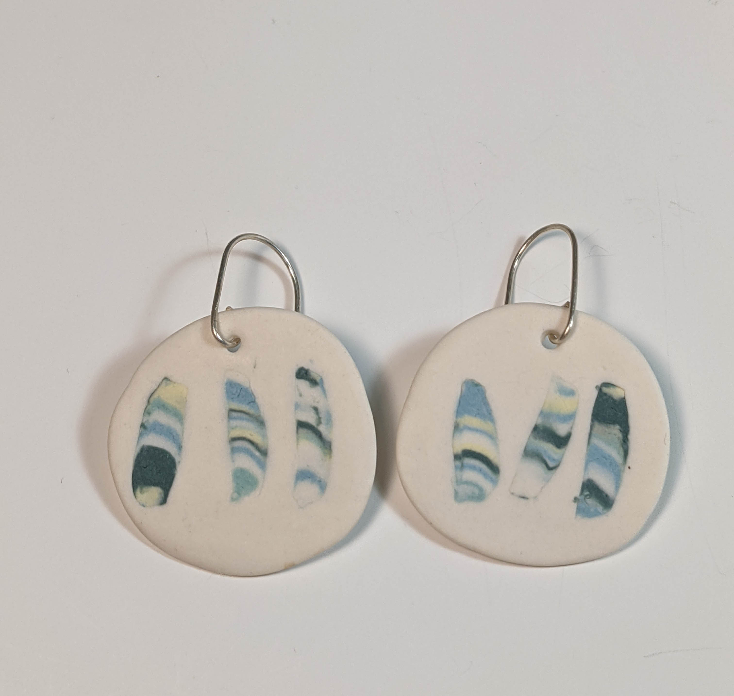 Porcelain earrings - pj pottery