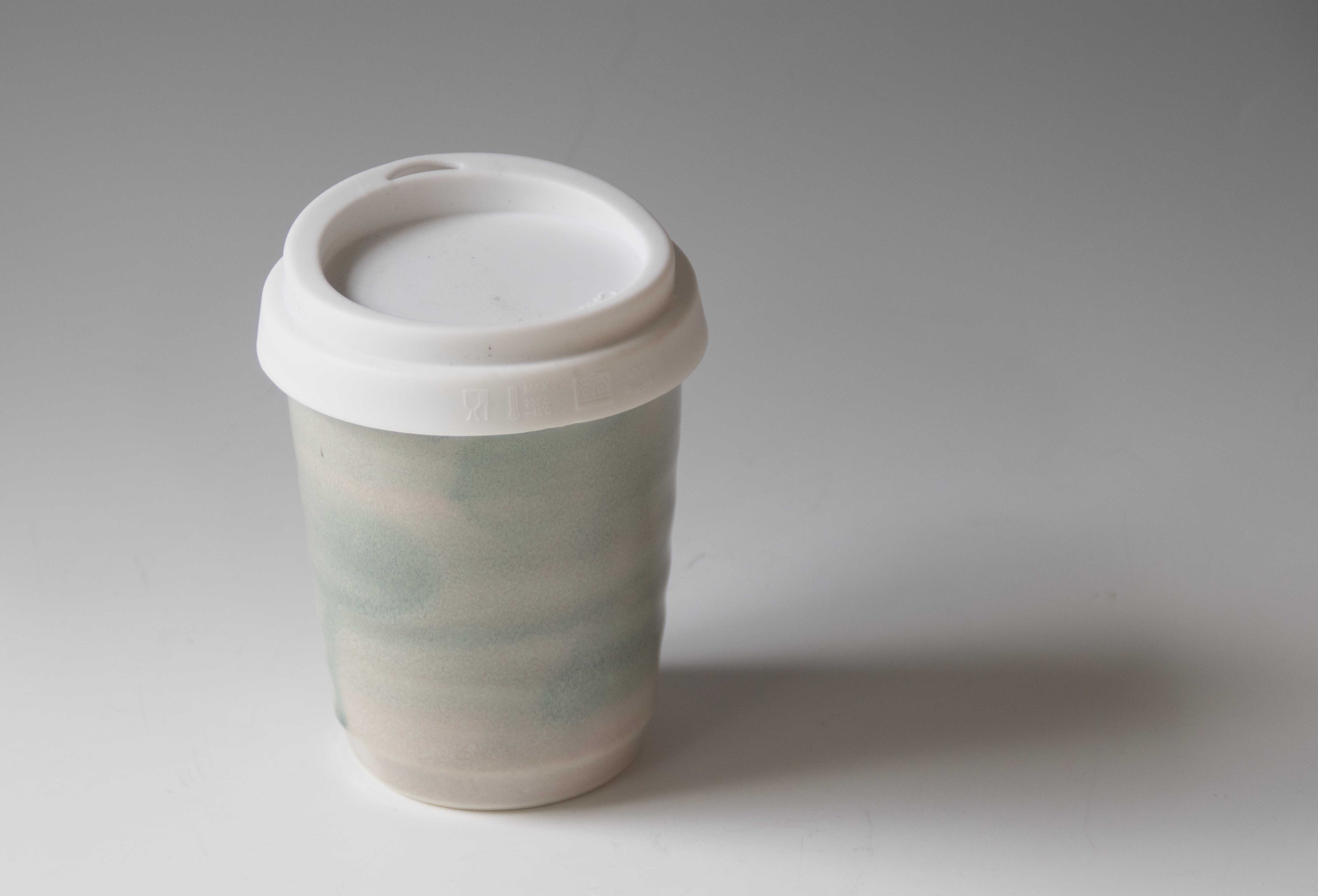 keep cup in soft green - pj pottery