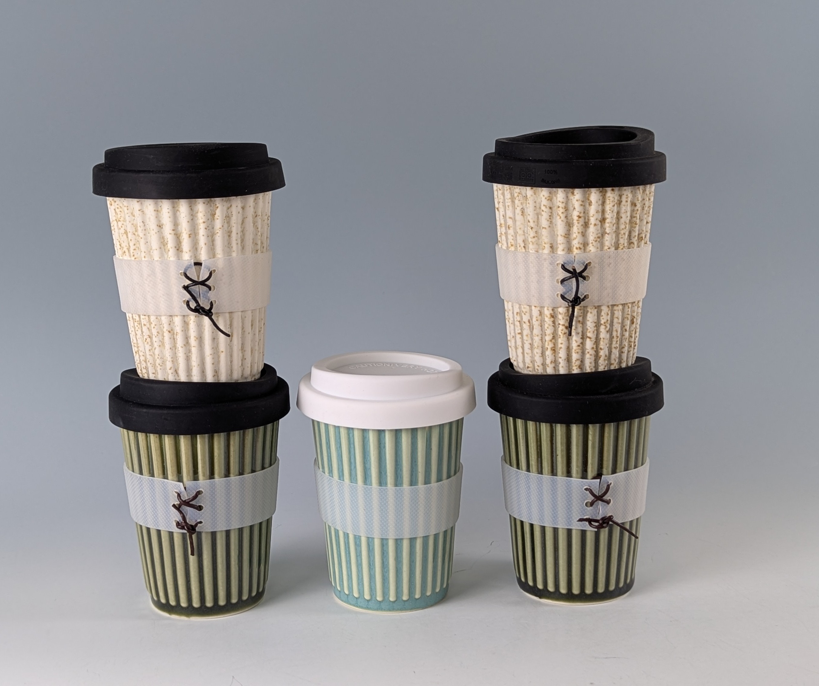 Corrugated keep cup - pj pottery