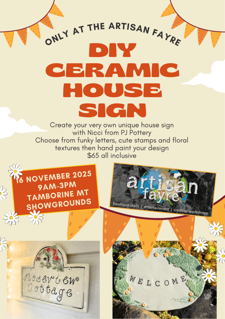 DIY Ceramic House Sign Workshop